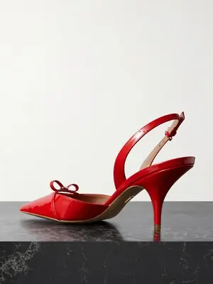 FERRAGAMO Gylla Patent-leather Pumps - Red