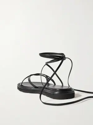 GIANVITO ROSSI Jane Knotted Leather Sandals