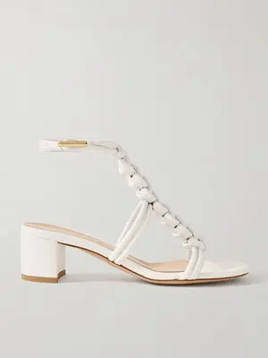 GIANVITO ROSSI Capua 55 Braided Leather Sandals