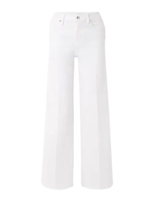 FRAME Le Slim Palazzo High-rise Wide-leg Jeans - White