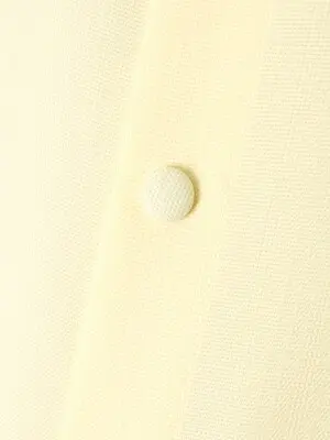 AMI Paris Grain De Poudre Wool Mini Shirt Dress - Yellow