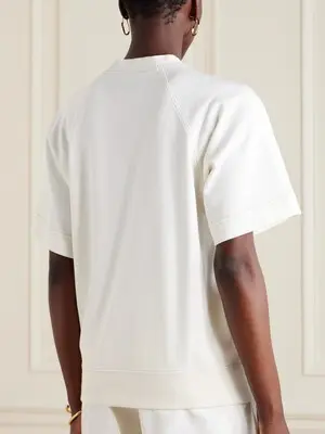 Brunello Cucinelli Embroidered Cotton-jersey T-shirt