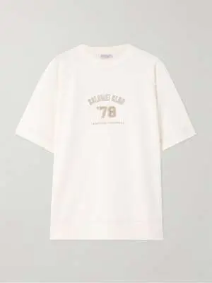 Brunello Cucinelli Embroidered Cotton-jersey T-shirt