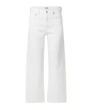 AGOLDE Ren High-rise Wide-leg Jeans - White