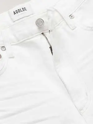 AGOLDE Ren High-rise Wide-leg Jeans - White