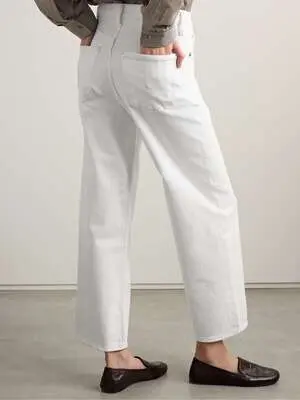 AGOLDE Ren High-rise Wide-leg Jeans - White