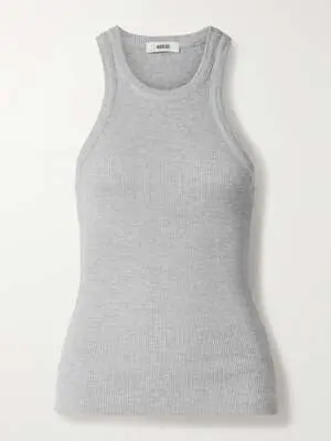 AGOLDE Rayne Ribbed Tank - Gray