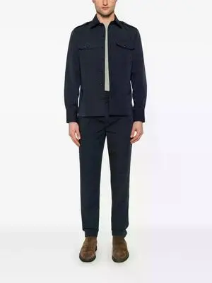 TOM FORD Poplin Chinos - Blue
