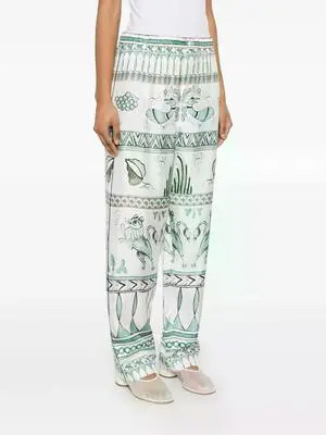 Fabiana Filippi Silk Trousers - White