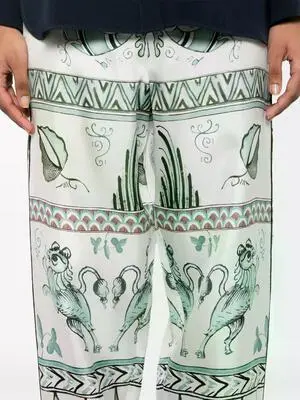 Fabiana Filippi Silk Trousers - White