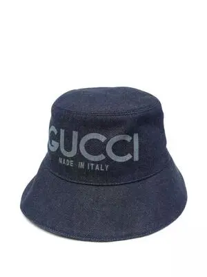 Gucci Denim Bucket Hat - Blue