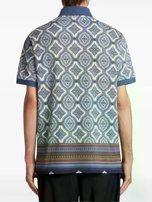 Etro Geometric-print Polo Shirt