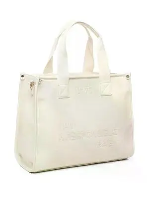 V°73 Logo Embossed Tote Bag
