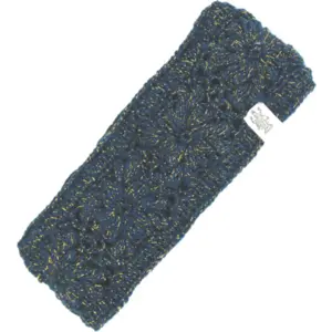NIRVANNA DESIGNS Flower Crochet Headband With Lurex