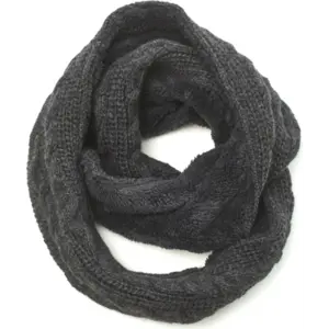 NIRVANNA DESIGNS Trinitas Lined Infinity Scarf - Charcoal