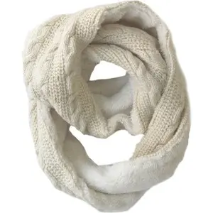 NIRVANNA DESIGNS Trinitas Lined Infinity Scarf - White