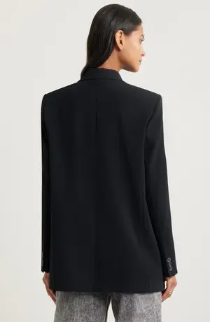 OPEN EDIT Curator Crepe Relaxed Blazer - Black