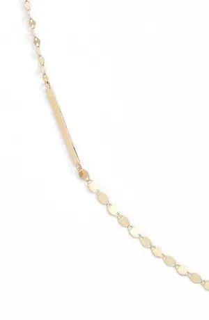 Lana Jewelry 14k Gold Bar Long Necklace - Yellow Gold