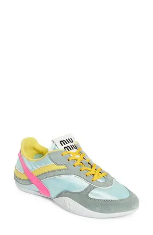 Miu Miu Gymnasium Low-top Sneakers - Anice/ Fuxia