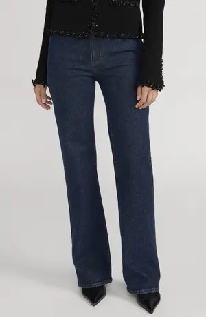FRAME The Pixie Arrow High-waist Bootcut Jeans - Taboo