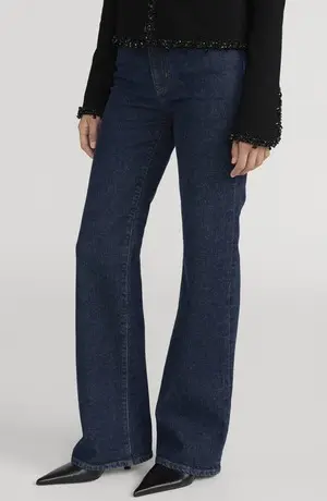 FRAME The Pixie Arrow High-waist Bootcut Jeans - Taboo