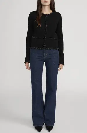 FRAME The Pixie Arrow High-waist Bootcut Jeans - Taboo