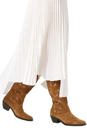 ALLSAINTS Dolly Western Boots - Etch Tan Brown