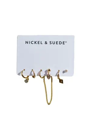 NICKEL & SUEDE Assorted Earring Set