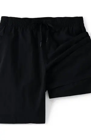LANDS' END 9" Volley Hydroliner Swim Trunks - Black
