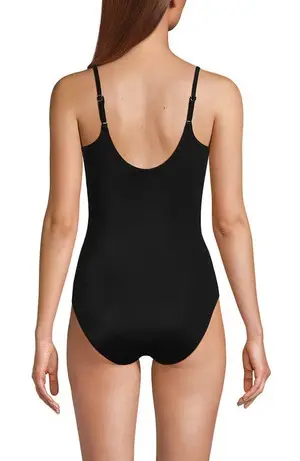 LANDS' END Dd-cup Tugless Thin Strap One-piece Swimsuit