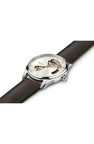 Hamilton Jazzmaster Open Heart Automatic Strap Watch - Silver