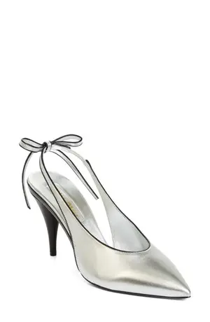Miu Miu Pointed Toe Slingback Pumps