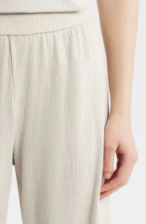 Eileen Fisher Jersey Ankle Wide Leg Pants