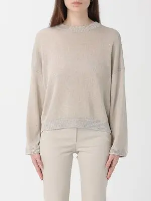 Brunello Cucinelli Ribbed Crew Neck Pullover - Beige