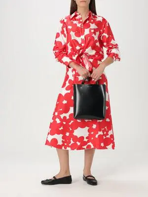 Marni Floral Print Midi Skirt