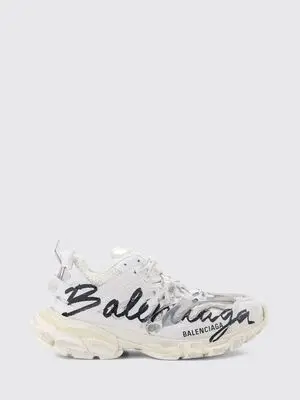 Balenciaga Lace Up Sneakers - White