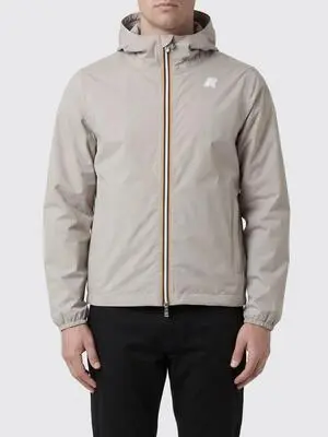 K-WAY K-Way Zip-Up Hooded Jacket Beige