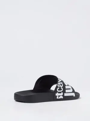 Just Cavalli Logo Slide Sandals - Black