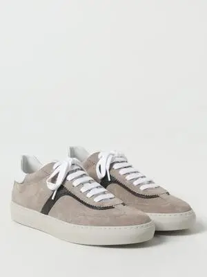 Brunello Cucinelli Lace-up Suede Sneakers - Ice