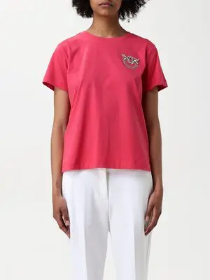 Pinko T-shirt With Embellished Detail - Red