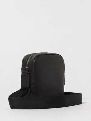 BOSS Leather Shoulder Bag - Black