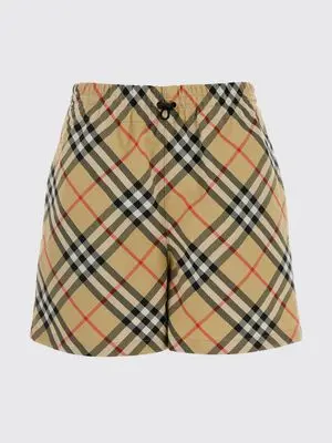 Burberry Vintage Check Polyester Shorts - Beige