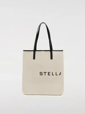 Stella McCartney Logo Canvas Tote - Beige