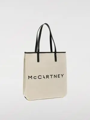 Stella McCartney Logo Canvas Tote - Beige