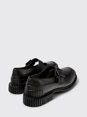 Camper Buckled Ballet Flats - Black