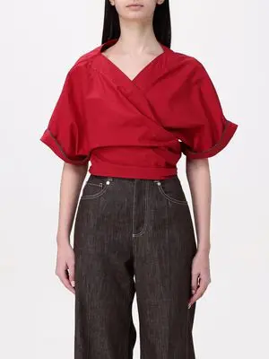 Red Wrap Tops