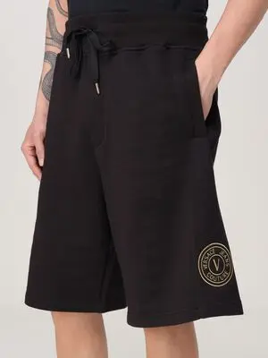 Versace Embroidered Logo Shorts - Black