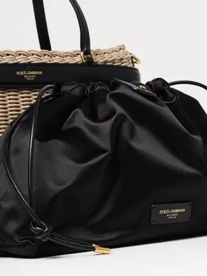 Dolce & Gabbana Woven Shoulder Bag - Beige
