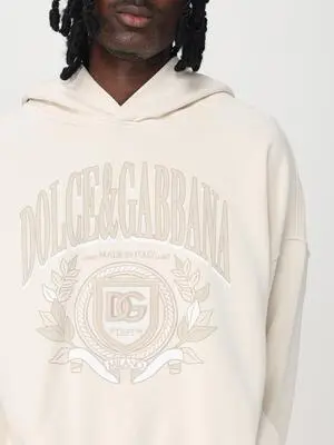 Dolce & Gabbana Emblem Hoodie - Cream