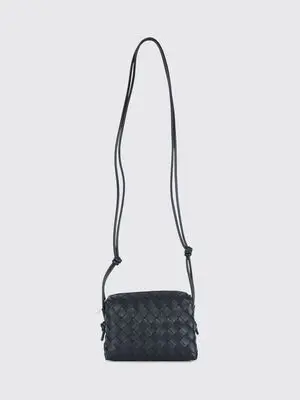 Bottega Veneta Loop Intrecciato Leather Bag - Black